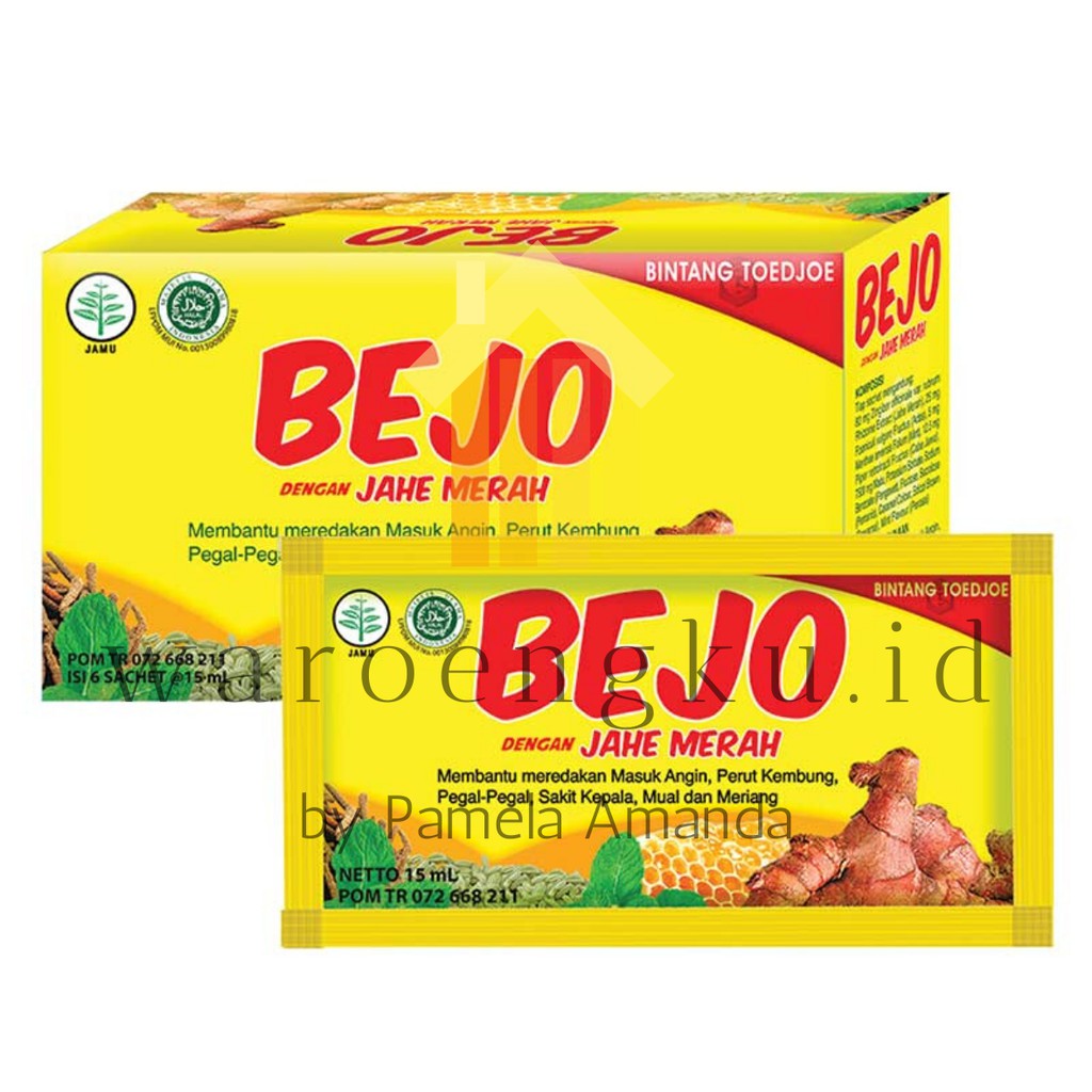 Jual BEJO BINTANG TOEDJOE Masuk Angin - Jahe Merah ( 1 pak = 12 sachet @15ml ) | Shopee Indonesia