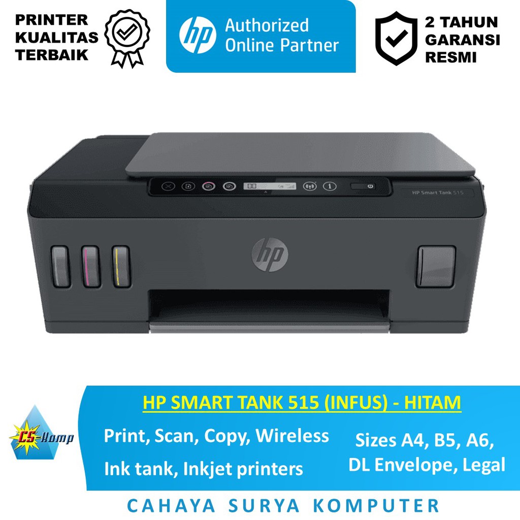 Hp Smart Tank 515 (Infus) | Print | Scan | Copy | Wireless | Shopee ...
