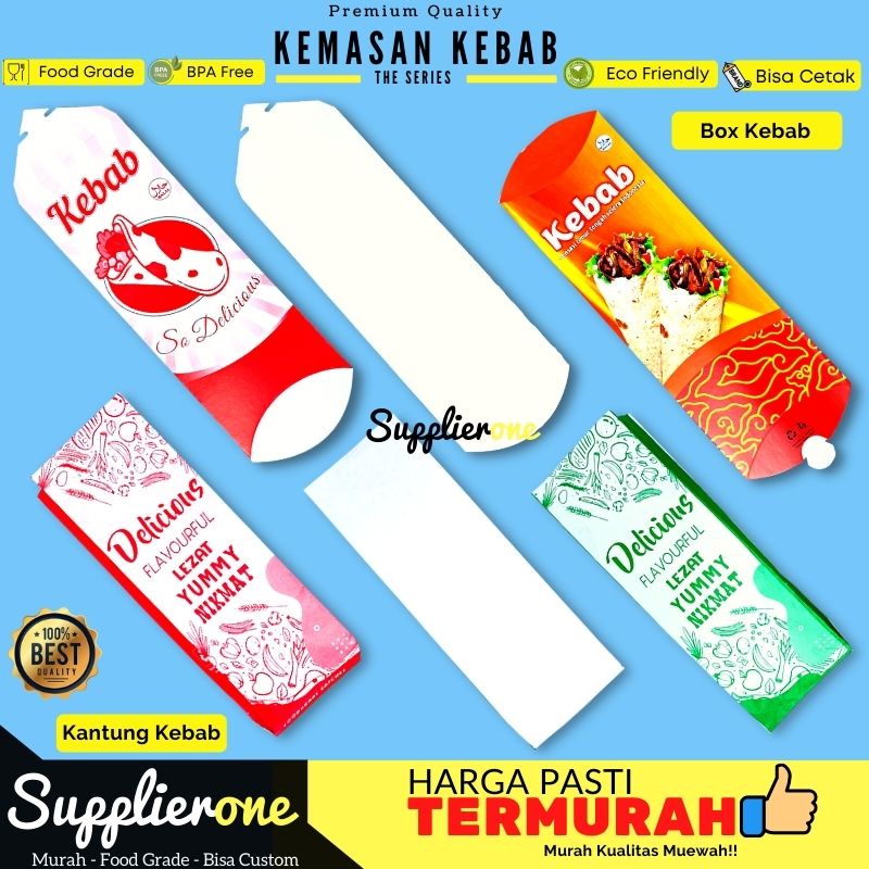 Jual Kemasan Kebab / Dus Kebab / Box Kebab / Wadah Kebab / Kantong ...