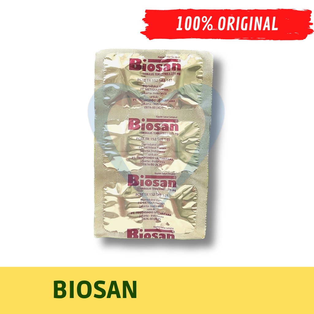 Jual BIOSAN SUPLEMEN KESEHATAN PRIA LEMBARAN | Shopee Indonesia
