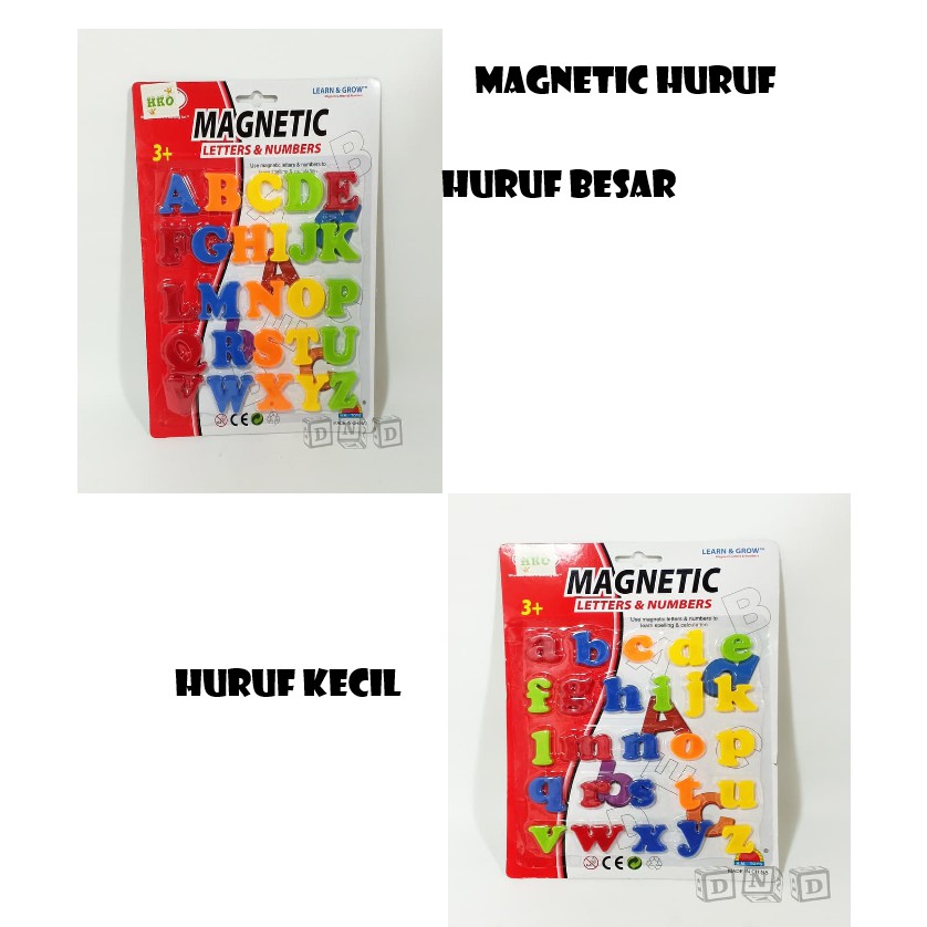 Jual Mainan Anak - Magnetic Letter Alphabet Huruf Besar- Huruf kecil ...
