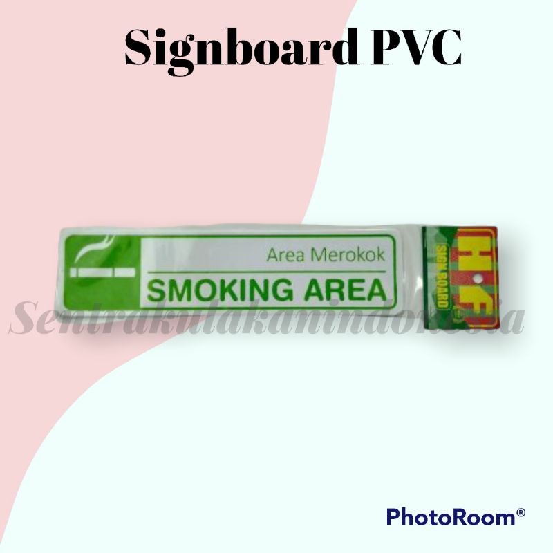 Jual Sign Board PVC | SMOKING AREA | Shopee Indonesia