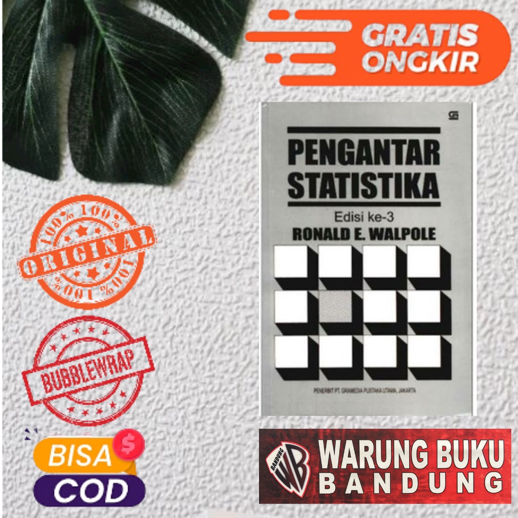 Jual Buku Pengantar Statistika Edisi Ketiga - Ronald E.Walpole | Shopee ... Jual Buku Pengantar Statistika Edisi Ketiga - Ronald E.Walpole | Shopee ...