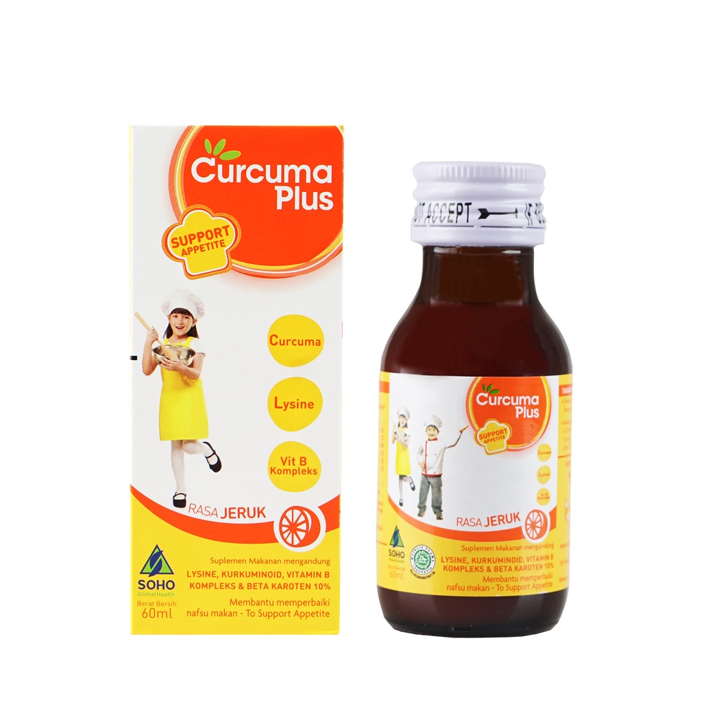 Jual Curcuma Plus Syrup Appetite Vitamin Anak Rasa Jeruk 60 ml ...