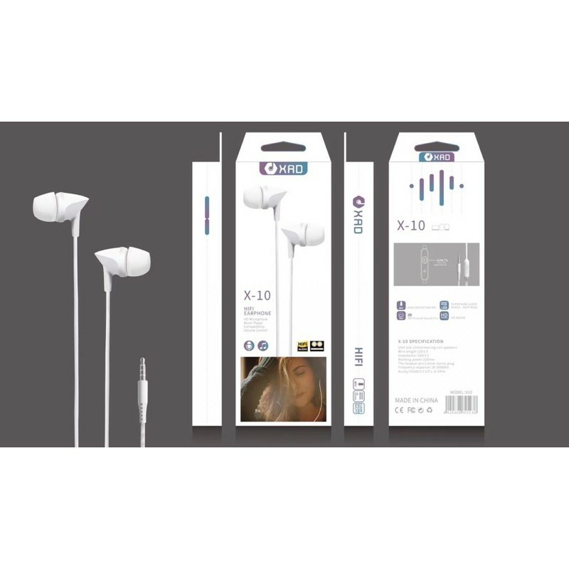 BUDS IN-HF / HEADSET / HEDSET / HI-FI EARPHONE / HANDSFREE XRD X10 ...