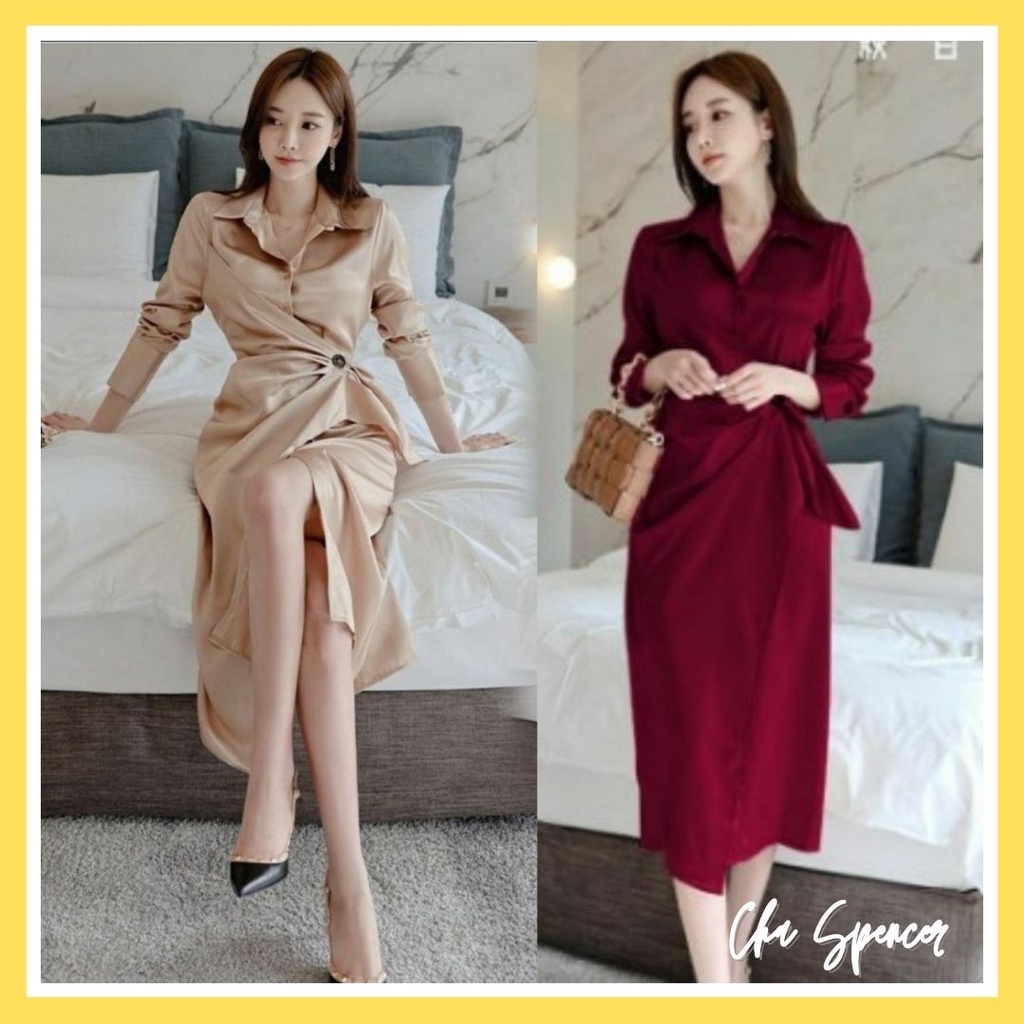 Jual Dress Polos Molita Pesta Wanita Dewasa Remaja Modern Simpel Mewah Elegan Trendy Murah Trend ...