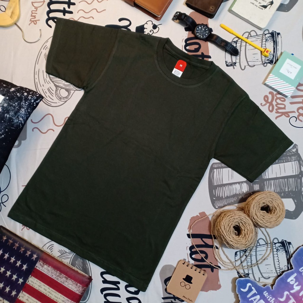 KAOS POLOS COTTON COMBED 20S ARMY / TSHIRT UNISEX / KAOS POLOS MURAH ... KAOS POLOS COTTON COMBED 20S ARMY / TSHIRT UNISEX / KAOS POLOS MURAH ...