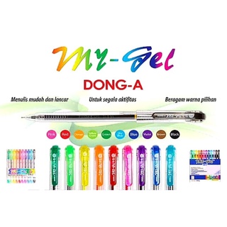 Jual Pena Pulpen My Gel DONG-A (Original) Hitam dan Warna | Shopee ...