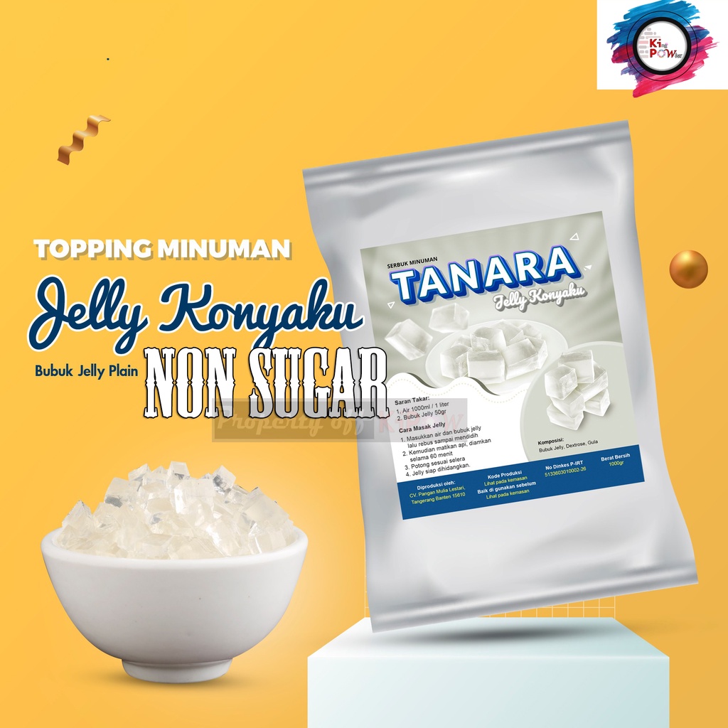 Jual Bubuk Jelly konyaku Tanpa Gula # Jelly konjac # Topping Jelly # Topping Minuman Kekinian ...