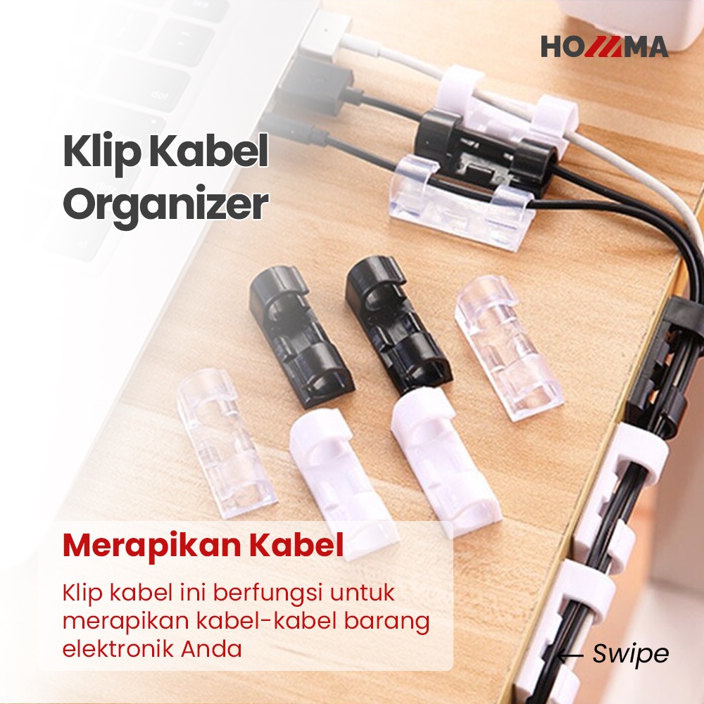 Jual Klip Organizer Kabel Perapi Kabel 20 PCS | Shopee Indonesia