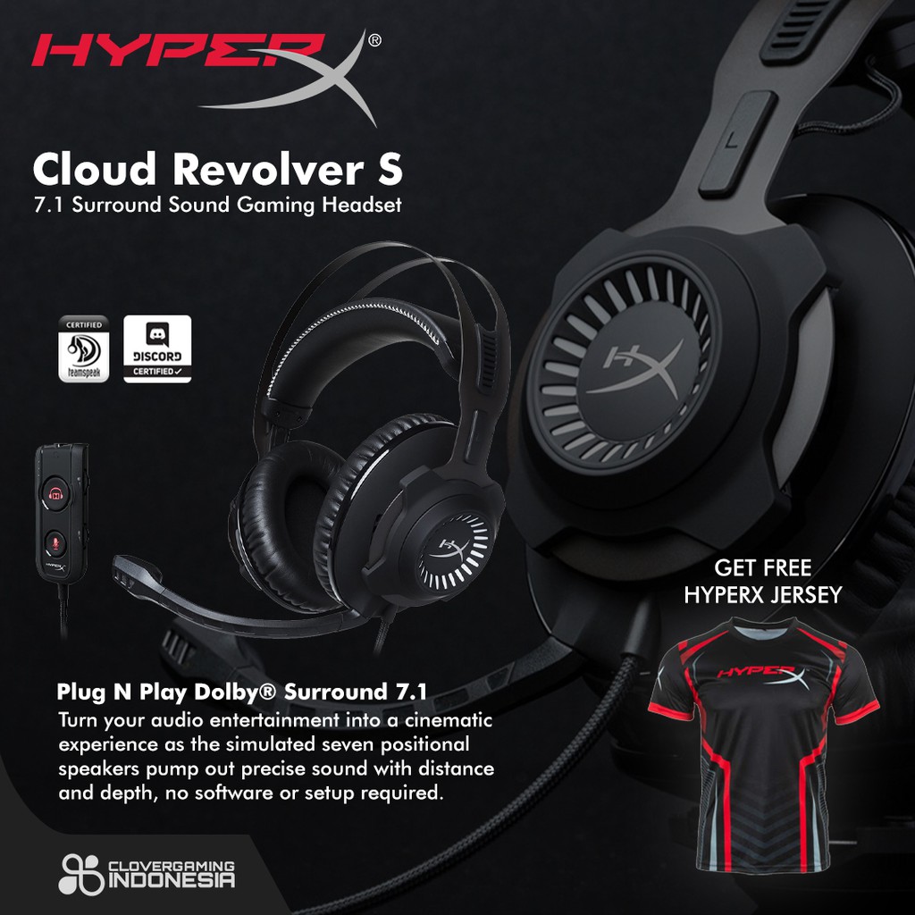 Jual HyperX Cloud Revolver S Gaming Headset - Original Garansi Resmi ...