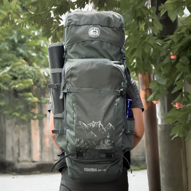 Jual Tas Ransel Gunung Carrier Outdoor Hiking 60 Liter Pria Free Rain ...