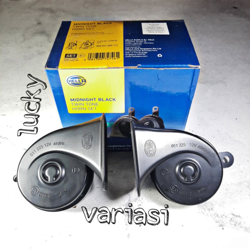 Jual klakson hella midnight black ORIGINAL | Shopee Indonesia
