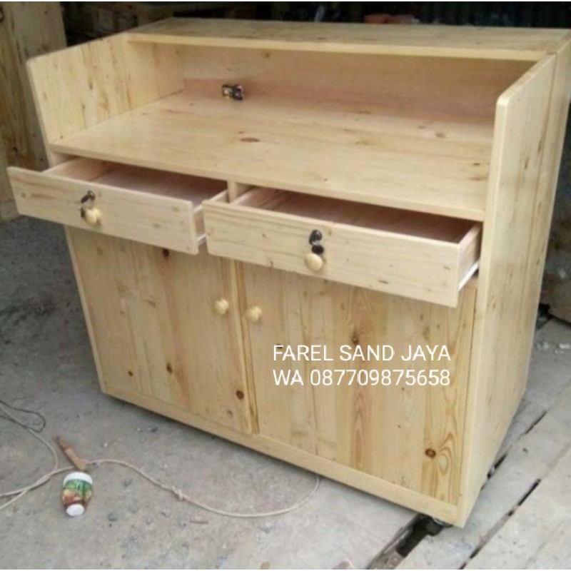 Jual MEJA KASIR MINIMALIS / MEJA BAR SIMPLE | Shopee Indonesia