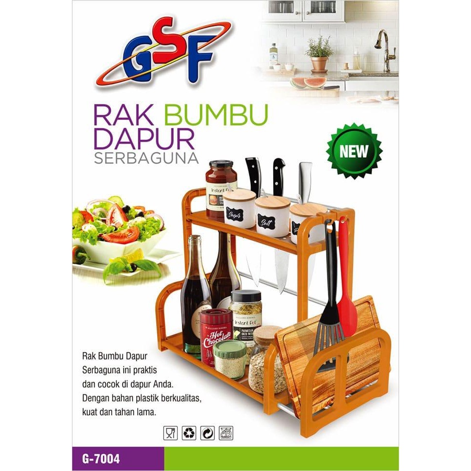 Jual Rak Bumbu Dapur Serbaguna Minimalis Simple Rapi Warna Kayu ...