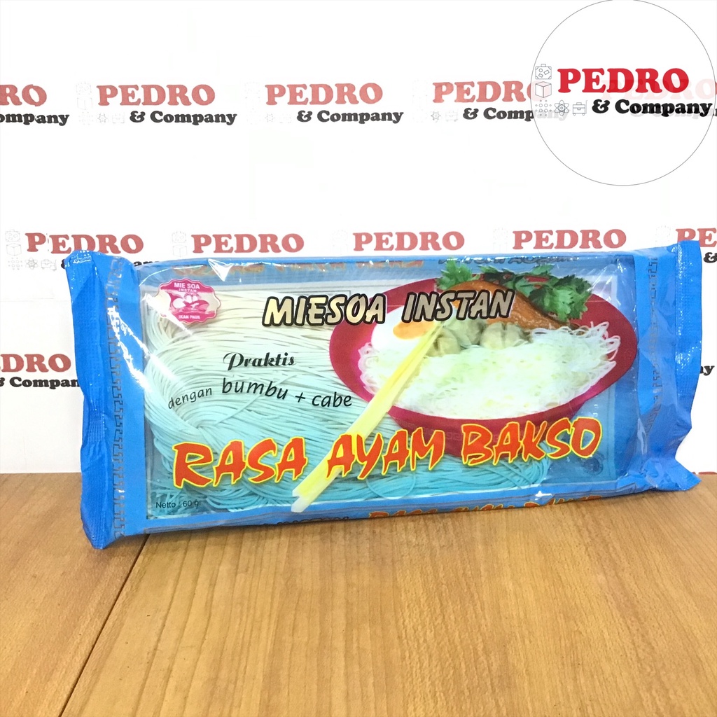 Jual Mie soa ikan paus rasa ayam bakso 60 gram (biru) - mi instant mee ...