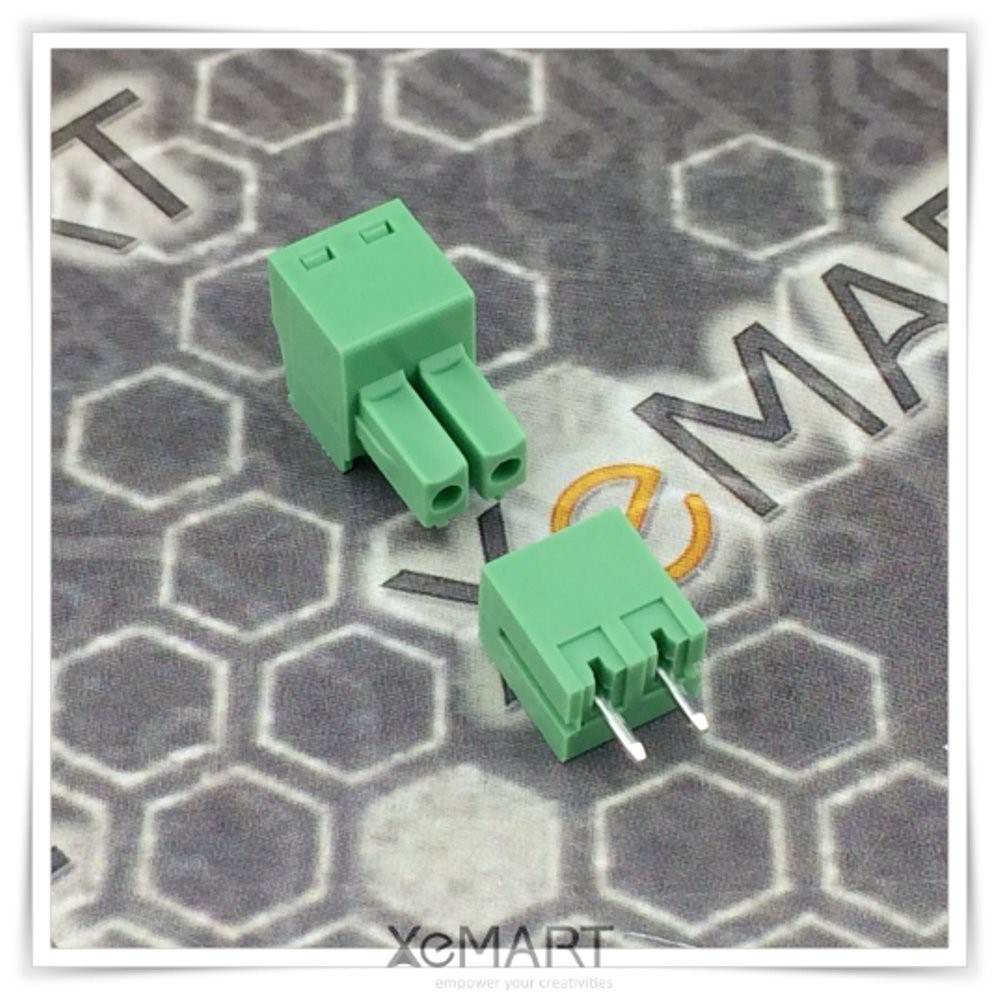 Jual KF2EDG 2 Pin Terminal Block 2P 3.81mm Plugable 2Pin Lurus Tegak ...