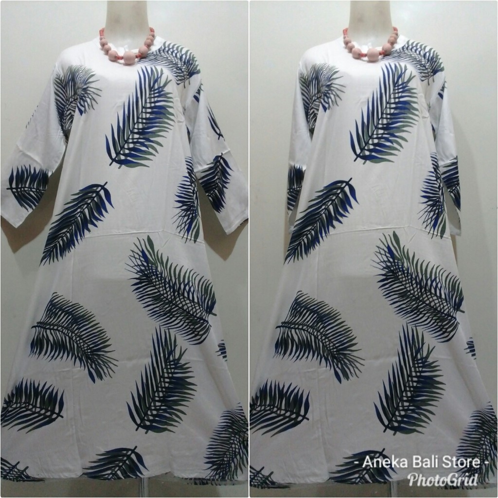 Daster bali panjang uk-XL Muslimah murah lengan 7/8 ,Pakaian wanita ...