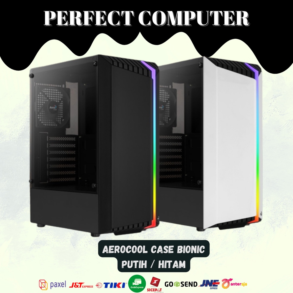 Jual Casing Aerocool Case Bionic hitam / putih | Shopee Indonesia
