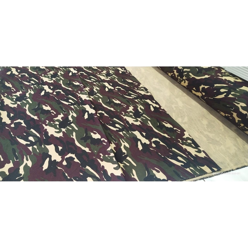 Jual Kain Loreng Banser Nasional Anti luntur katun Twill Halus - bahan ...