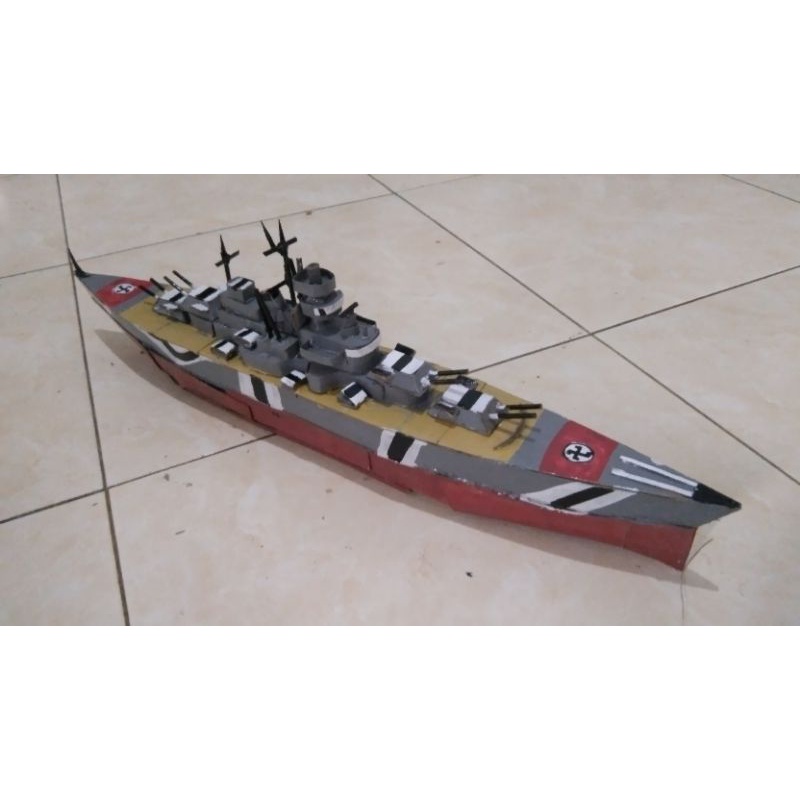 Jual miniatur battle ship Jerman KMS Bismarck | Shopee Indonesia
