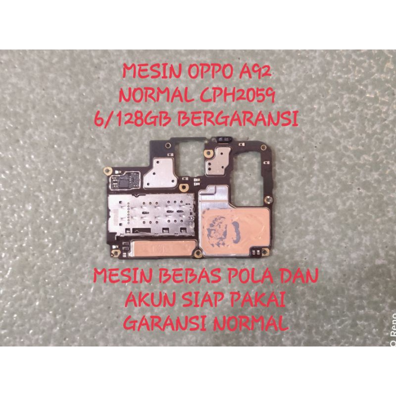 Jual mesin oppo a92 normal mesin a92 normal bergaransi mesin oppo a92 normal Mesin oppo cph2059 ...