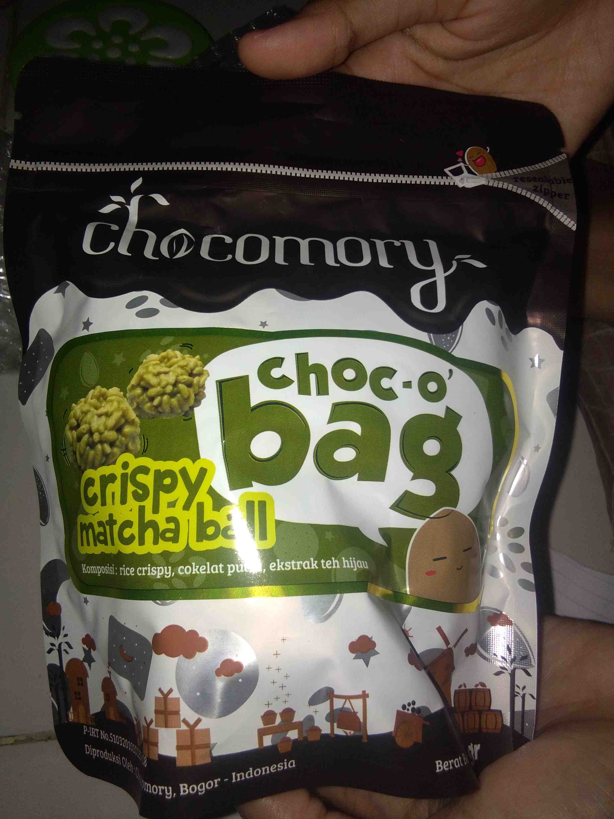 Chocomory Choco Bag Crispy Matcha Ball 150 Gr x 1 Pc | Shopee Indonesia