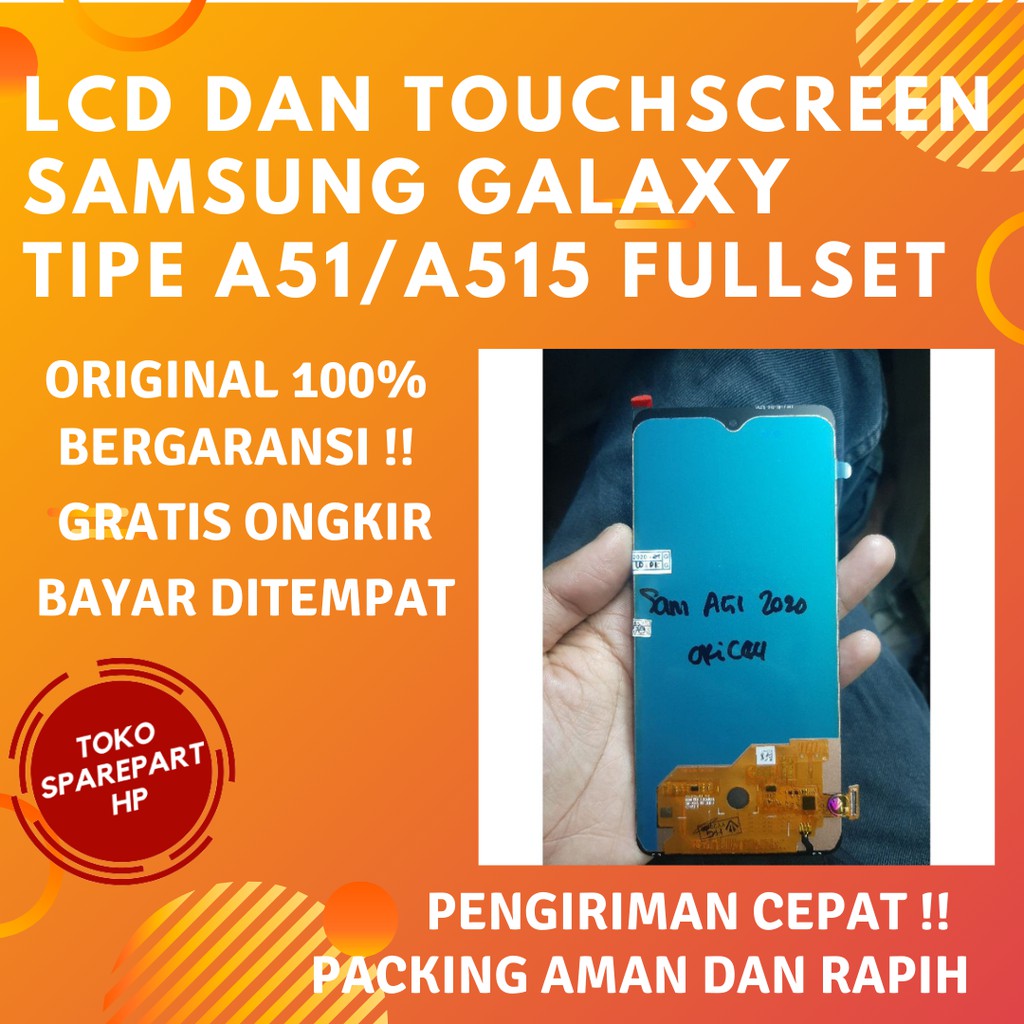Jual Lcd Samsung A51 Ori Fingerprint Layar Lcd dan Touchscreen Samsung Galaxy A515 Fullset Lcd ...