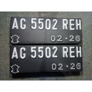 Jual Sticker Cutting Stiker Plat Nomor Nomer Kendaraan Motor Mobil ...
