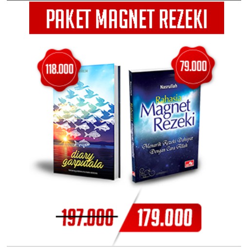 Jual Paket Magnet Rezeki 2 Buku "Rahasia Magnet Rezeki & Diary ...