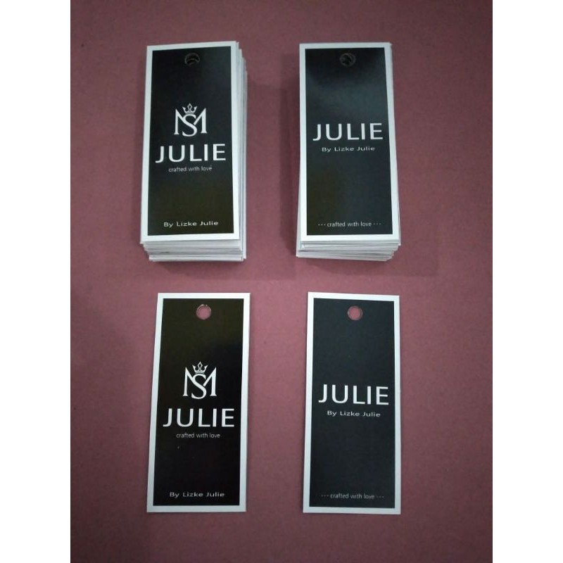 Jual Hang tag baju / Label Baju / request design | Shopee Indonesia