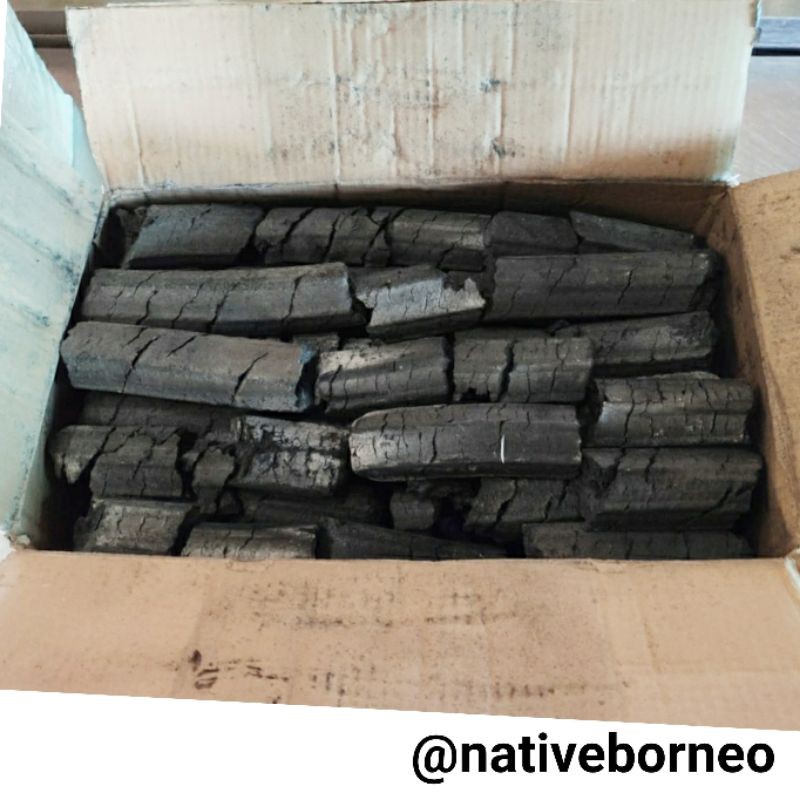 Jual 10KG Arang Briket Serbuk Kayu (Grade B) - Sawdust Briquette Charcoal, Arang BBQ, Charcoal ...