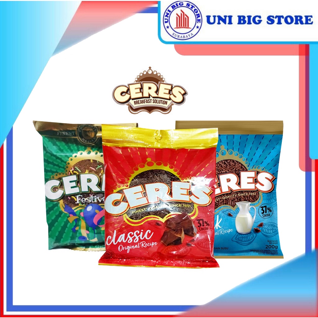 Jual Ceres Hagelslag Classic Milk Festive Meises 200 gr Coklat Meses ...