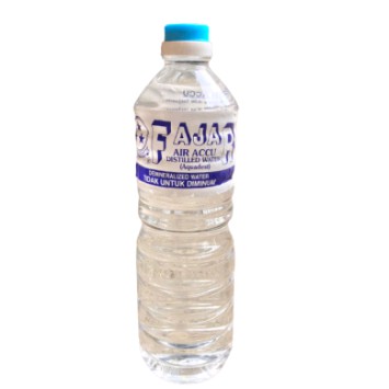 Jual Air Demineral/Air Accu (Tutup Biru) Fajar - 1Liter | Shopee Indonesia