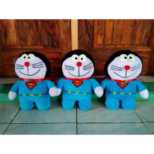 Jual BONEKA DORAEMON SUPERMAN (SALE - EDISI CUCI GUDANG) | Shopee Indonesia