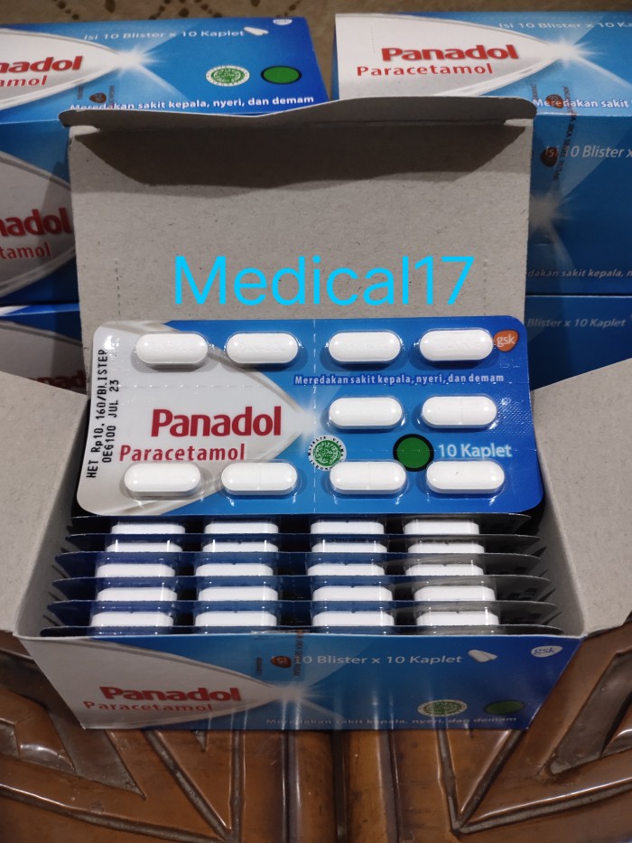 Jual Panadol Biru Paracetamol 1 Strip 10 Tablet Obat Sakit Kepala ...