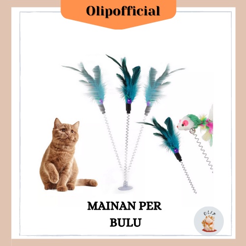 Jual Mainan Kucing per bulu aksesoris kucing mainan cat toys mainan ...
