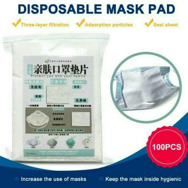 Jual Filter Masker / Refill Filter Masker / MASK PAD / ALAS MASKER KAIN ...