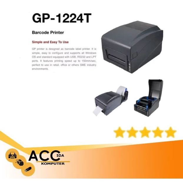 Jual BARCODE PRINTER GPRINTER GPRINTER GP-1224T | Shopee Indonesia