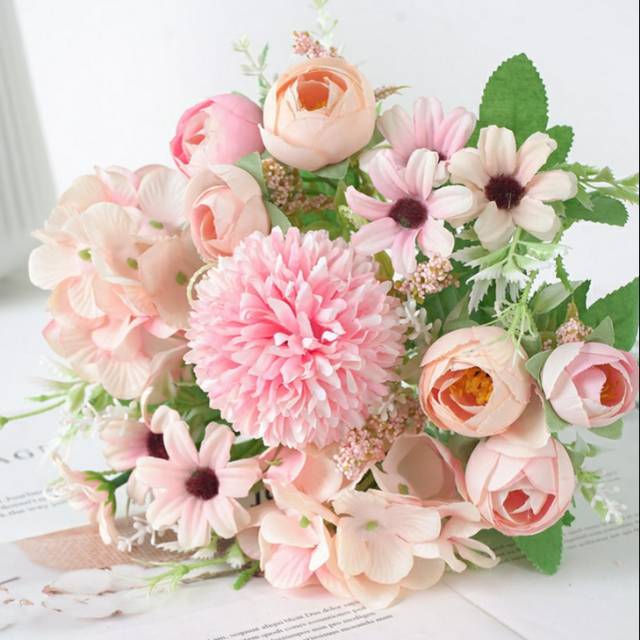 Jual Decorative artificial flower blooms / bunga palsu / bunga ...