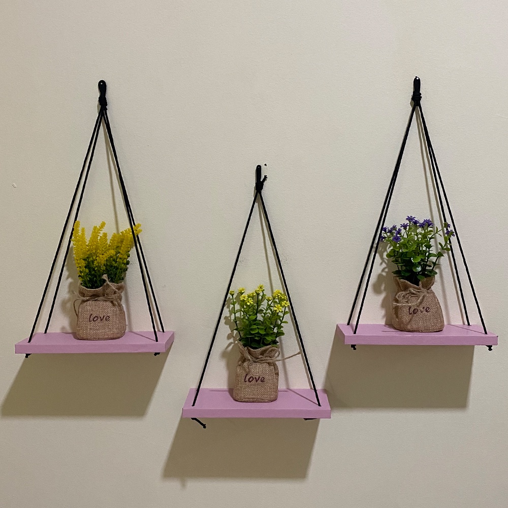 Rak Dinding Kayu Gantung Minimalis Serbaguna | Shopee Indonesia