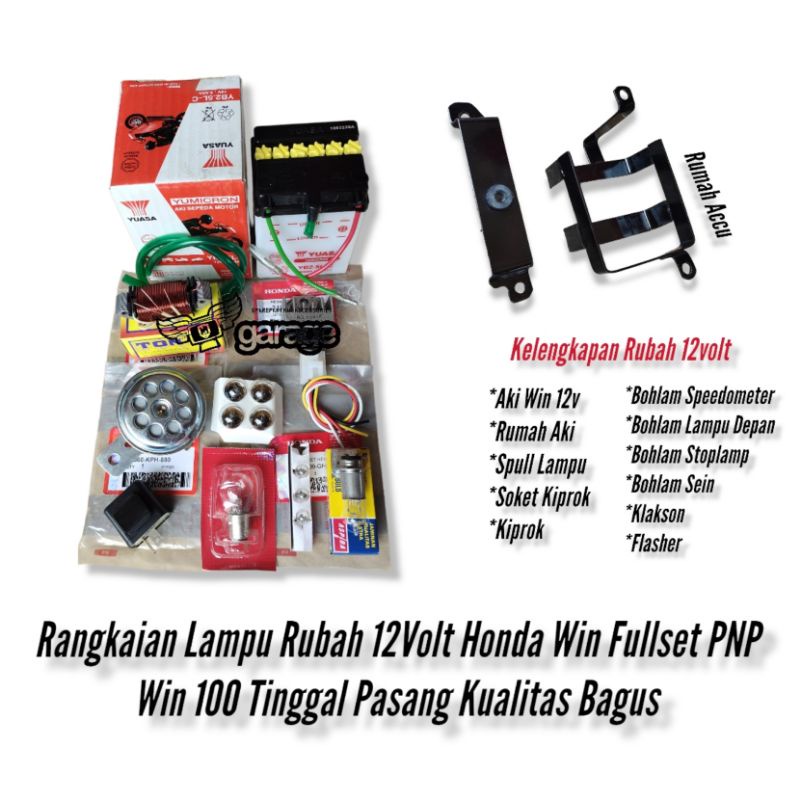 Jual Rangkaian Lampu Win Rubah 12Volt FULLWAVE yuasa Honda Win100 ... Jual Rangkaian Lampu Win Rubah 12Volt FULLWAVE yuasa Honda Win100 ...