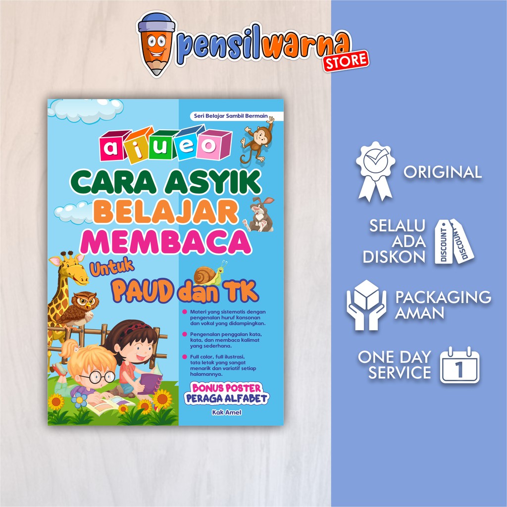 Jual BUKU BELAJAR MEMBACA ANAK PAUD & TK : Aiueo Asyik Bermain ... Jual BUKU BELAJAR MEMBACA ANAK PAUD & TK : Aiueo Asyik Bermain ...