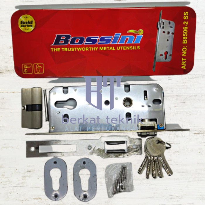 Jual Bossini Body kunci pelor kemasan kaleng / bodi kunci / body pintu ...