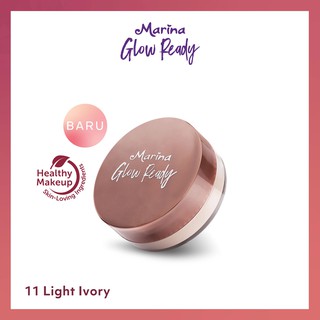 Jual Marina Glow Ready Loose Powder/Bedak Tabur UV Protection [15 G ...