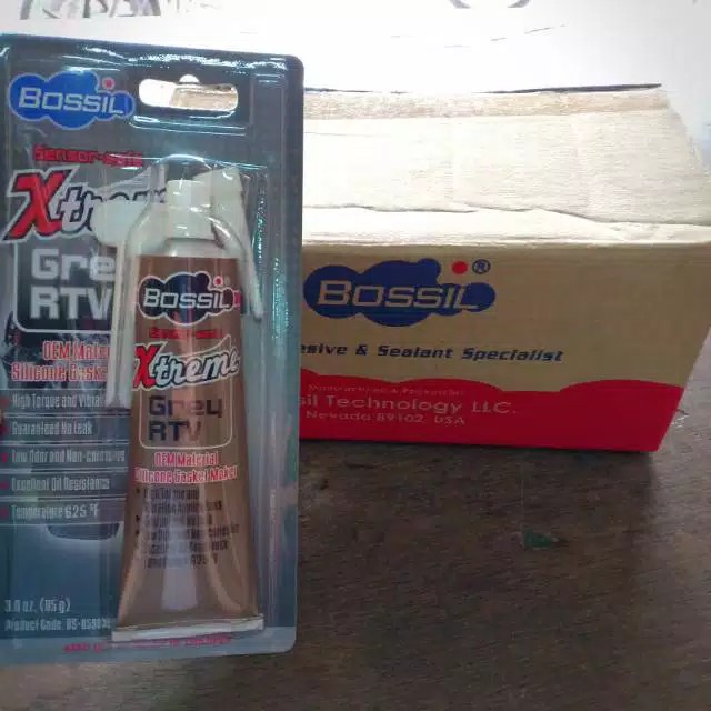 Jual Lem Bossil Xtream Warna Grey Cocok Untuk Mesin 1 Dus 12 Pcs ...