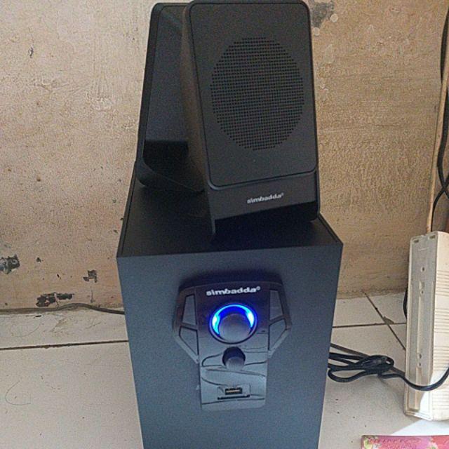 Speaker Simbadda Salon Aktif Simbada Bluetooth Radio FM USB Original ...