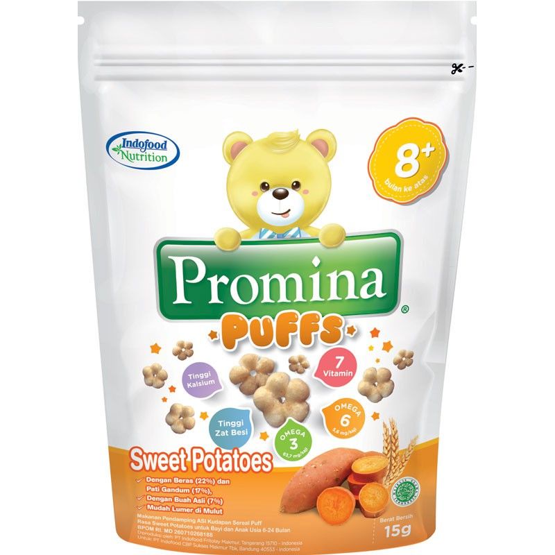 Jual promina puff cemilan bayi 15 gram rasa banana/pisang | Shopee ...