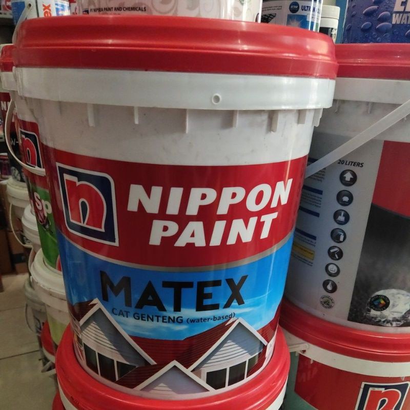 Jual Nippon Matex Cat Genteng "Black" 15Liter | Shopee Indonesia