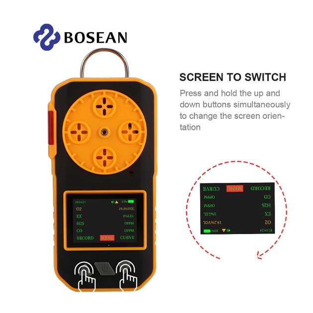 Jual Portable 4 in 1 Multi Gas Detector EX H2S CO O2 Four Alarm methods Con | Shopee Indonesia